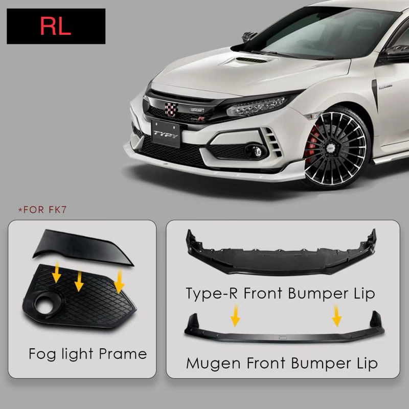 Honda civic Type R FK8 hatchback mugen Bodykit body kit front side rear ...