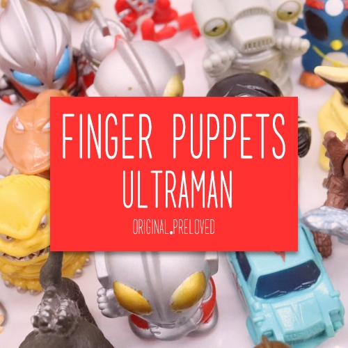 Ultraman Finger Puppet Fingerdoll Thumb Figure Bandai Original Preloved ...