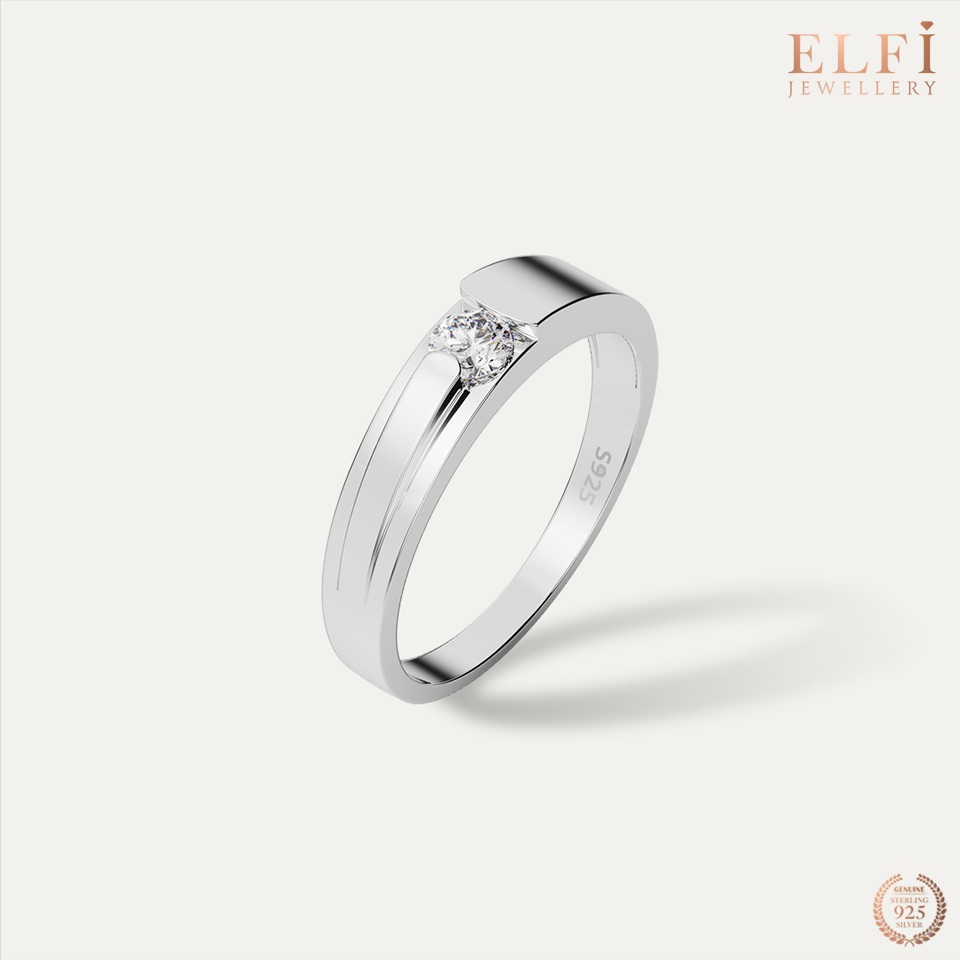 ELFI Julian 925 Silver Ring T36(M) | Shopee Malaysia