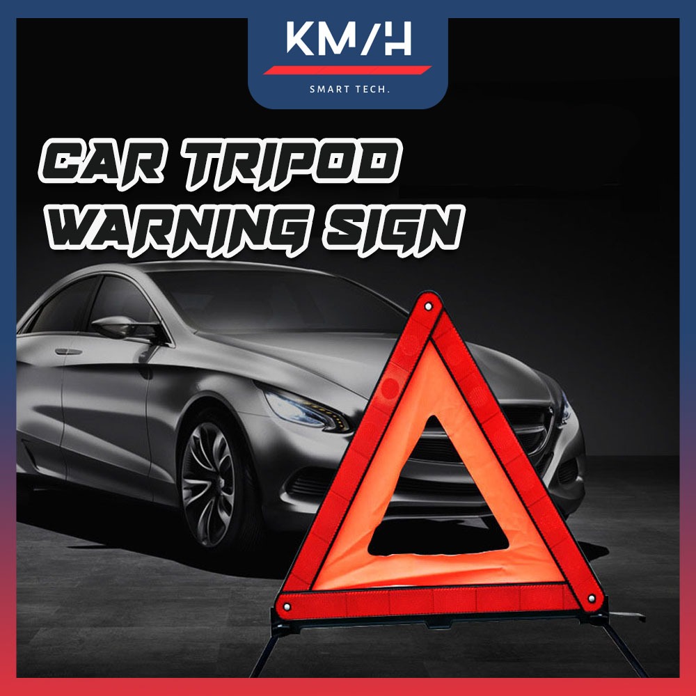 KMH Car Tripod Warning Sign Car Reflective Tripod Parking Safety ...