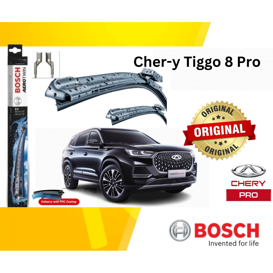 Chery Tiggo 8 Pro Bosch Aerotwin Flat Windscreen Wiper Set (24/17 ...