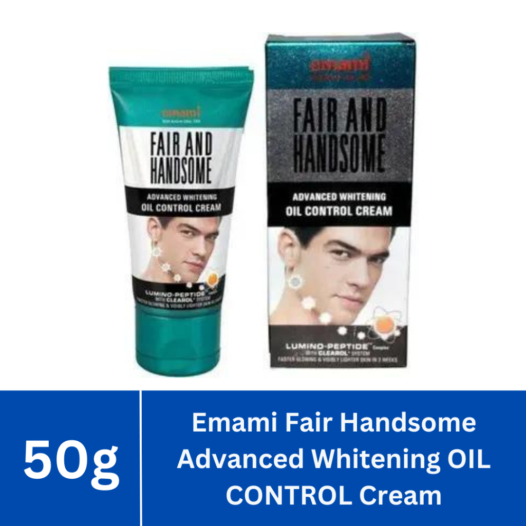 Emami Fair Handsome Advanced Whitening OIL CONTROL Cream 50g Pencuci Muka | Shopee Malaysia