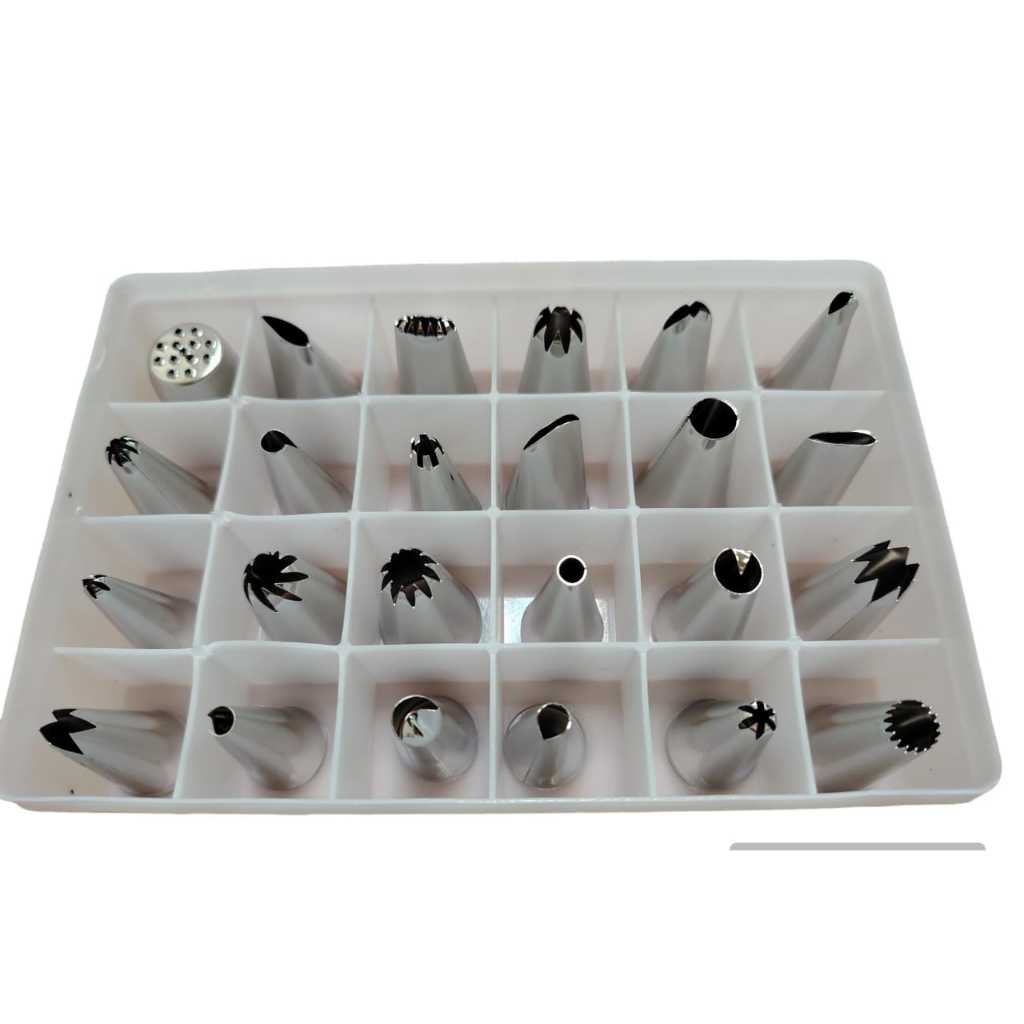 24 Head Nozzle set for cake / bakery Set 24 Kepala Nozzle untuk kek ...