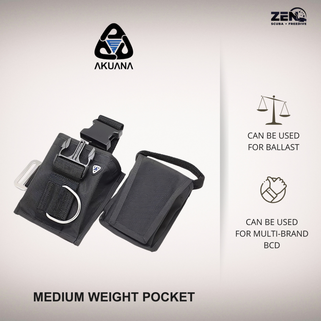 AKUANA Medium Weight Pockets Quick-Releases BCD Weight Pockets | Shopee Malaysia