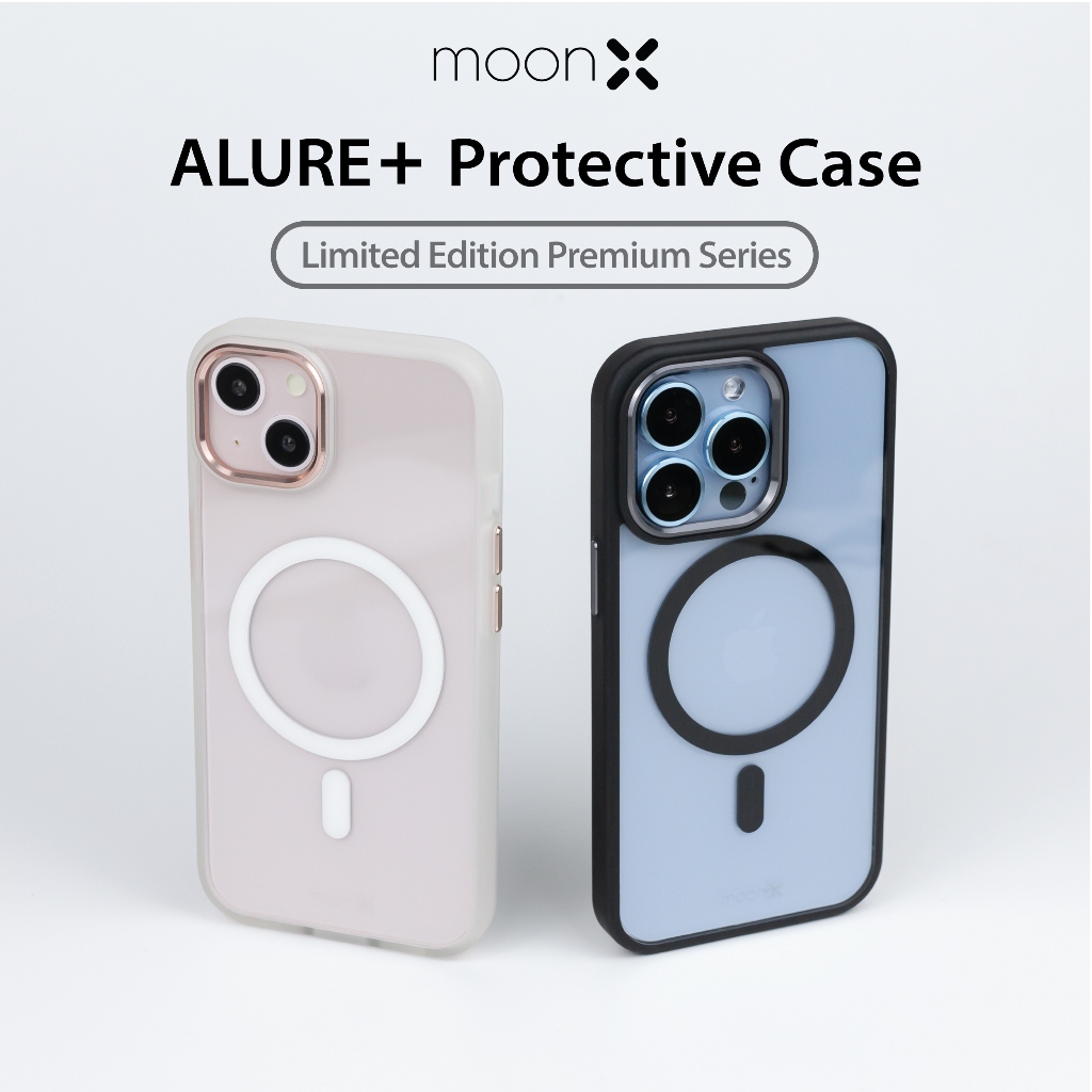 [MoonX] ALURE+ For iP 13/ Pro/ Pro Max Case Transparent Back Casing ...
