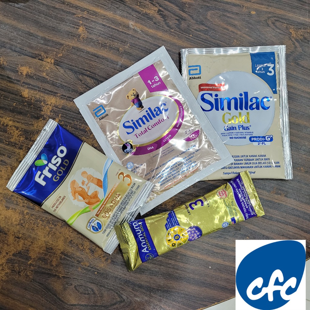 Sachet - Similac 3, Similac Total Comfort, Anmum Essential Gold Step3 ...