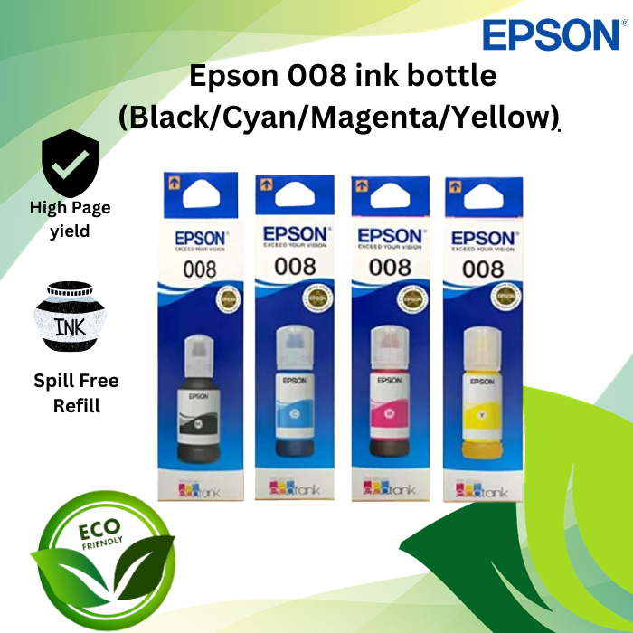 Epson 008 DURABrite ET Pigment Ink Bottle with Ultra-high Yield (Black ... Epson 008 DURABrite ET Pigment Ink Bottle with Ultra-high Yield (Black ...