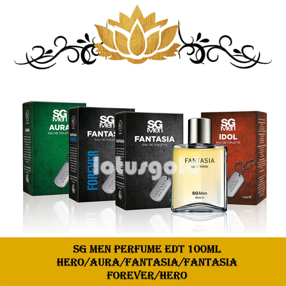 SG MEN PERFUME EDT 100ML HERO/AURA/FANTASIA/FANTASIA FOREVER/HERO ...