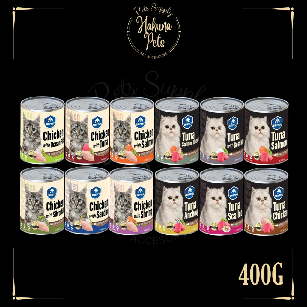 Sniffly Grain Free Cat Canned Food 400G - Snappy Tom Cindy Whiskas ...
