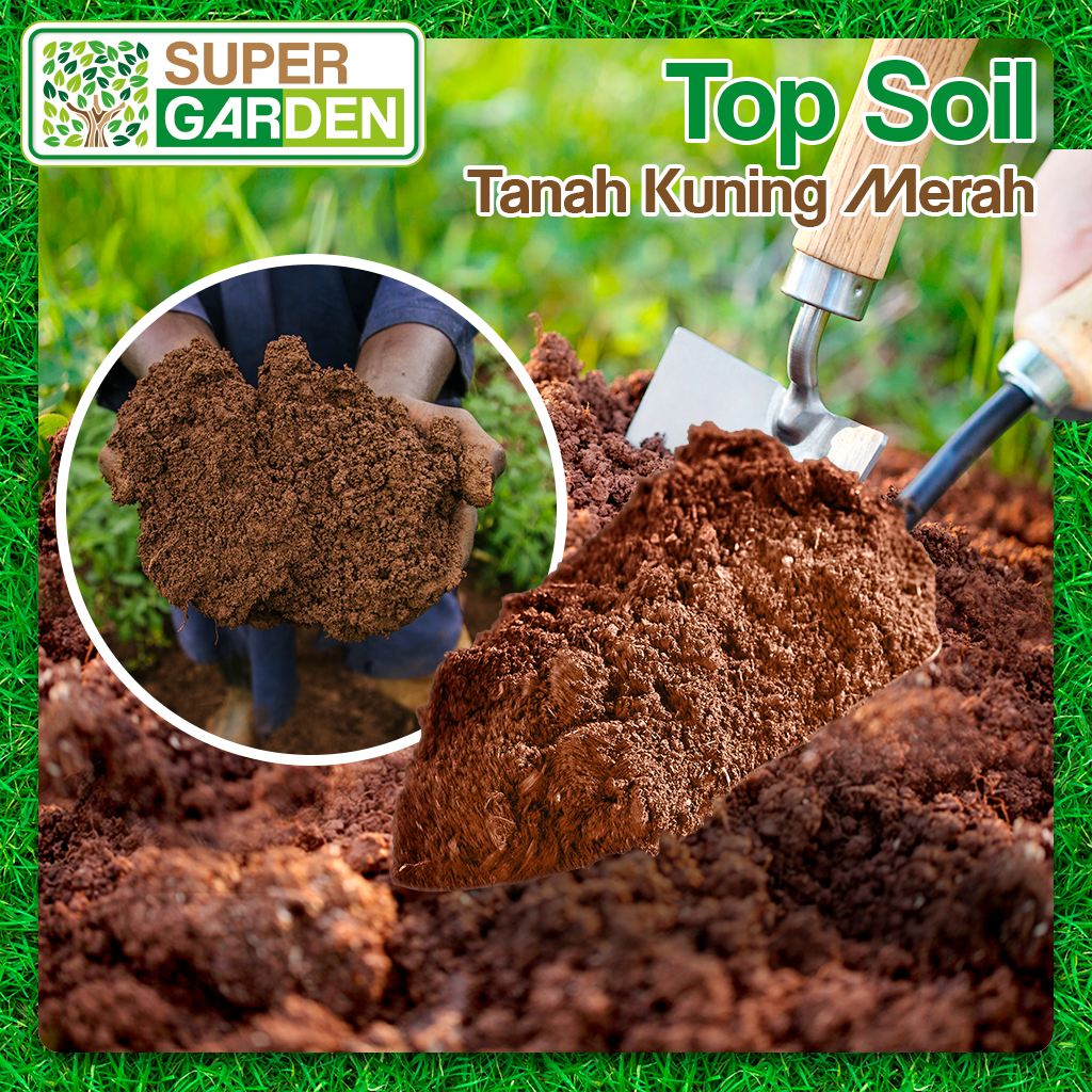 Tanah Merah Topsoil Untuk Tanaman Gardening Dalam Pasu 25KG Top Soil ...