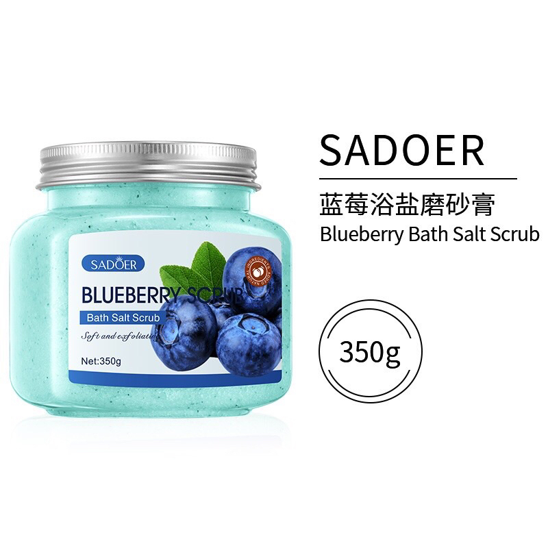 SADOER Fruit Bath Salt Scrub Exfoliating Cleansing Pore Body 350g best | Shopee Malaysia