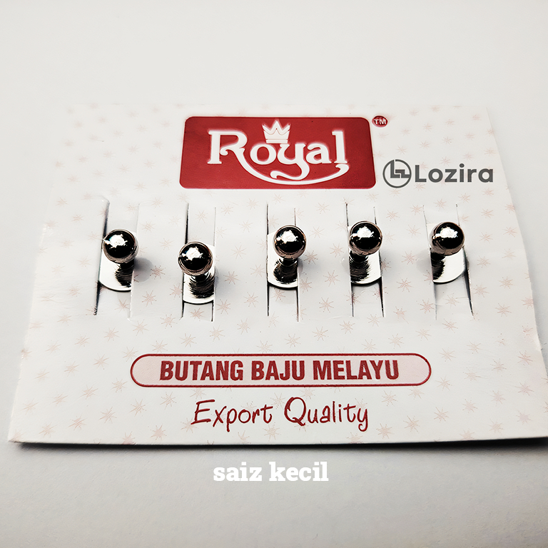 BUTANG BAJU MELAYU BULAT WARNA SILVER | Shopee Malaysia