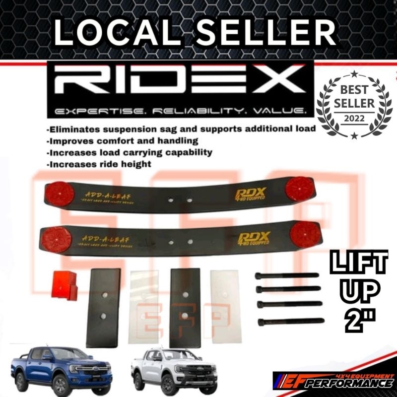 FORD RANGER T9 LIFT UP 2" RIDEX ADD A LEAF SPRING WITH SENSOR BLOCK ...