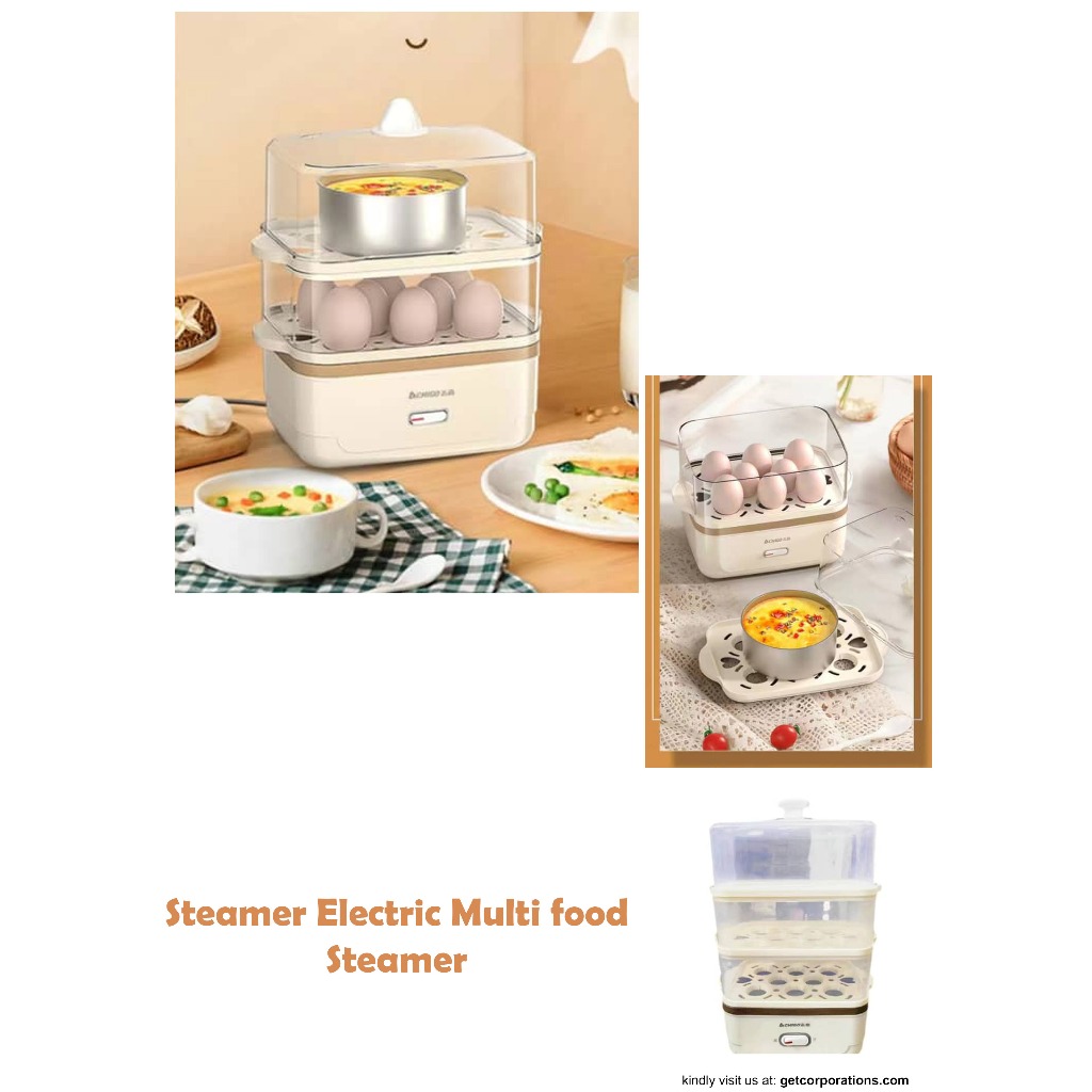 Home Ideas Elite Steamer Electric multi Food Steamer Cookerware 3 Tier ...