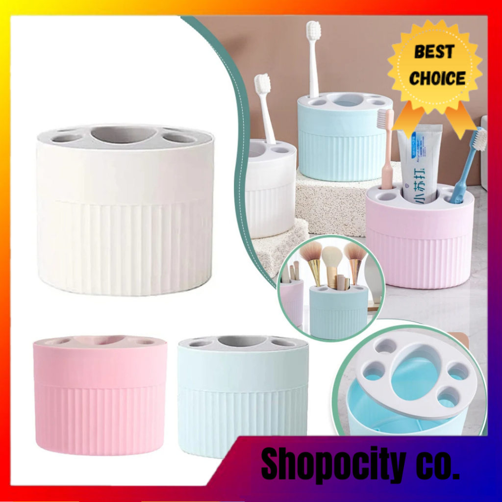Toothpaste Toothbrush Holder Multifunctional Home Wash Rack Tabletop ...