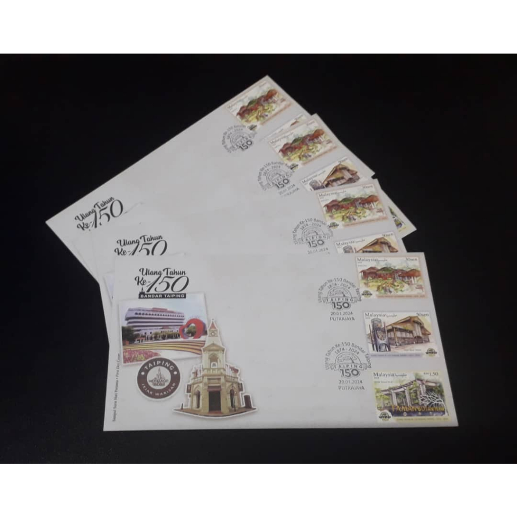 Sampul Surat Hari Pertama (FDC) "150th Bandar Taiping" 2024 Dengan ...