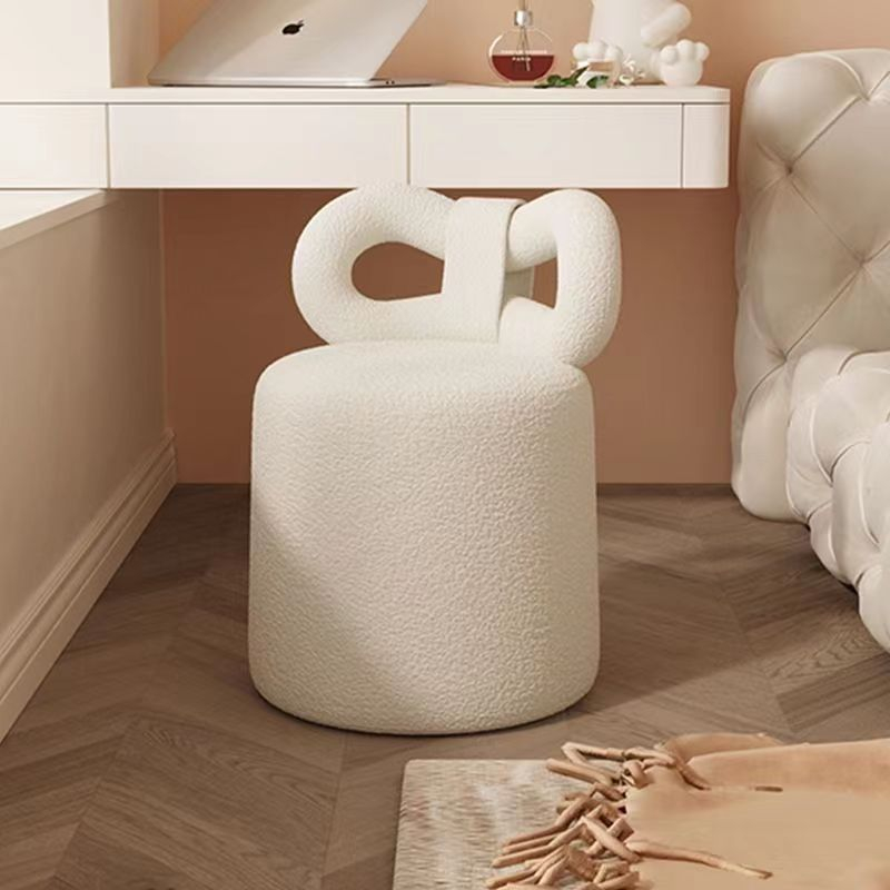 Bedroom Bow Style Cream Style Girl Makeup Chair Backrest Light Luxury ...