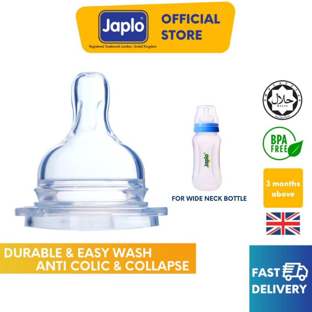 Japlo Premium Silicone Teat Multi Flow Anti Colic Puting for Wide Neck ...