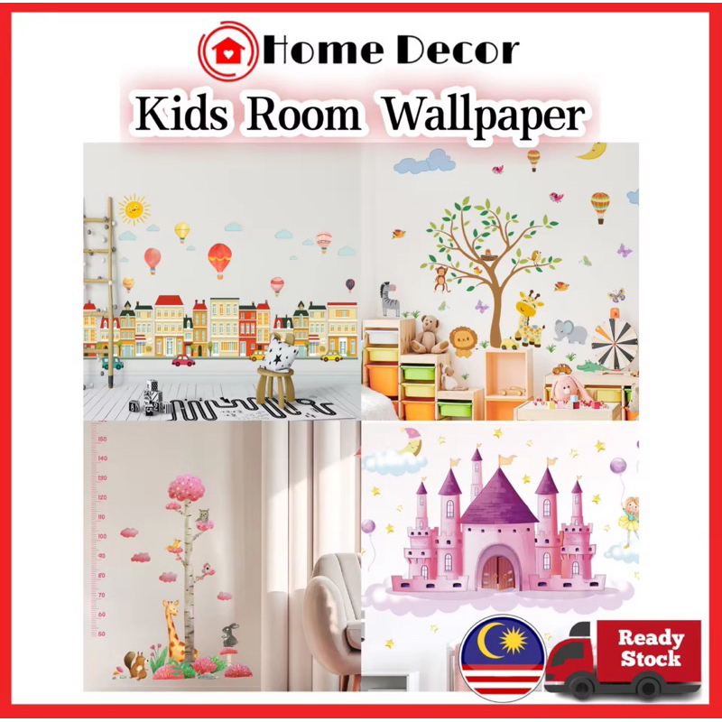 HomeDecorMY Kids Wallpaper Wall Art Stickers Home Decor Adhesive Room ...