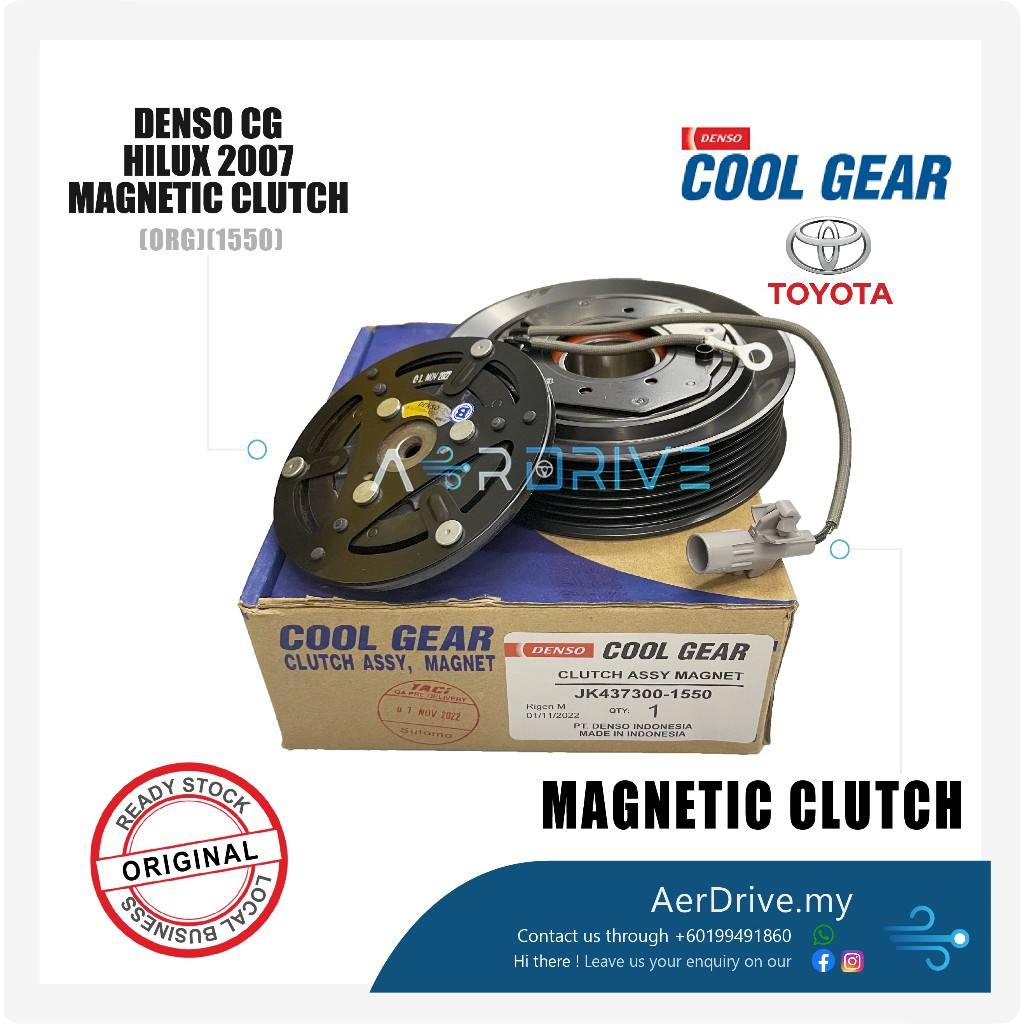 DENSO COOLGEAR HILUX 2007' MAGNETIC CLUTCH (1550)(ORG) | Shopee Malaysia