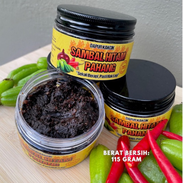 (120 GM) Sambal Hitam Pahang 100% Freshly Homemade by DapurKakcik ...