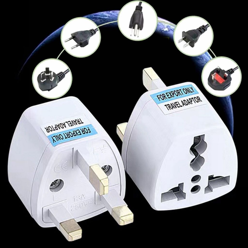 Universal 3 Pin Plug Adaptor 2 Pin US EU CHINA Multi Pin To Malaysia 3 ...
