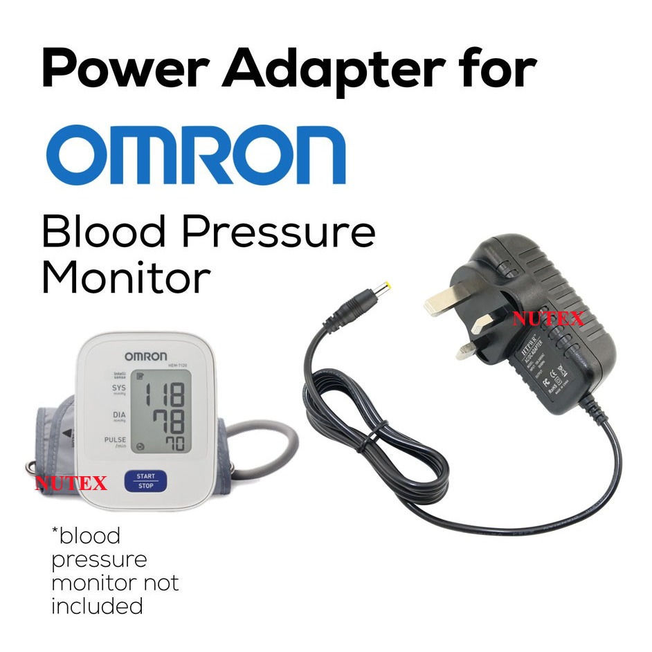 Power Adapter 6V 1A Omron Charger HEM-7121 HEM-7120 HEM-7201 HEM-7111 ...
