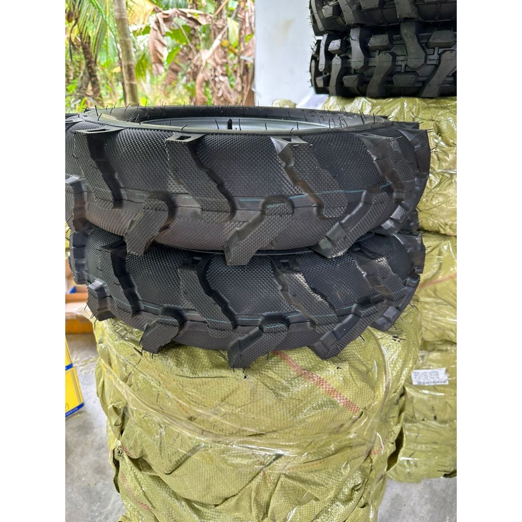 Tayar Siap Rim 2 pcs Off Road Motor Roda Tiga 3 Gerabak Kubota ...