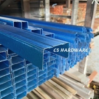 10 Feet/Kaki - C Channel Biru / Batten Besi Bumbung Rak Bunga Besi biru ...