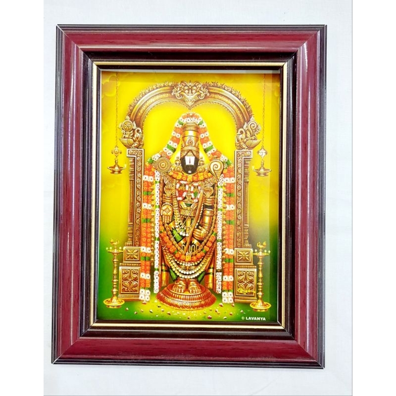 Balaji Photo Frame with Glass Small Size Balaji Laxmi Frame | Shopee ...