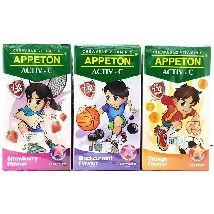 APPETON ACTIV-C 100MG KIDS CHEWABLE VITAMIN C 60S | Shopee Malaysia