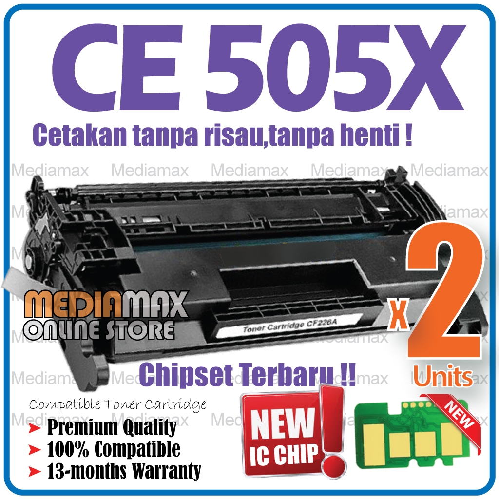 2x Compatible to HP CE505X 05X CE 505X HP LaserJet HP05X P2055 P2055d ...