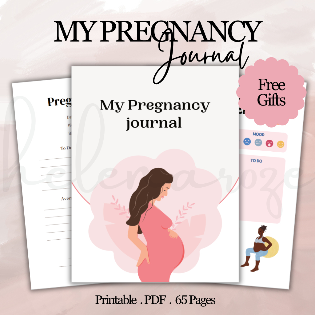 My Pregnancy Journal, Pregnancy Planner, Printable PDF Planner, Digital ...