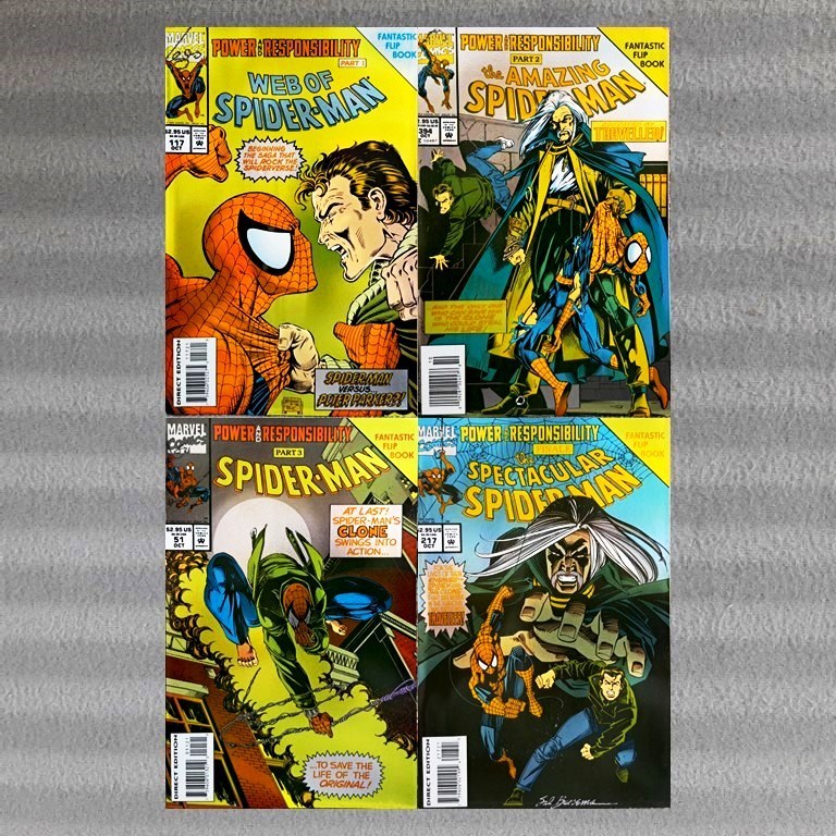 Spider-Man: Power and Responsibility Foil Cover 4/4 (Complete Set ...
