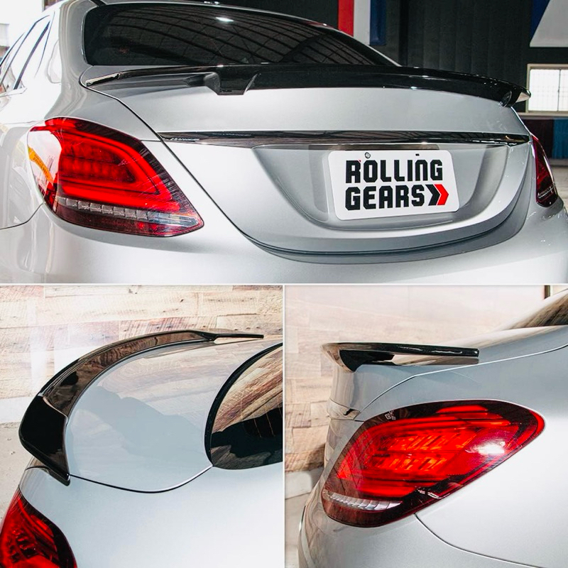 Mercedes benz w205 C43 C63 AMG RT Carbon fiber rear boot trunk ducktail ...