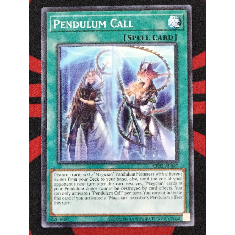 YUGIOH KONAMI CR02-AE047 Pendulum Call (Common) | Shopee Malaysia
