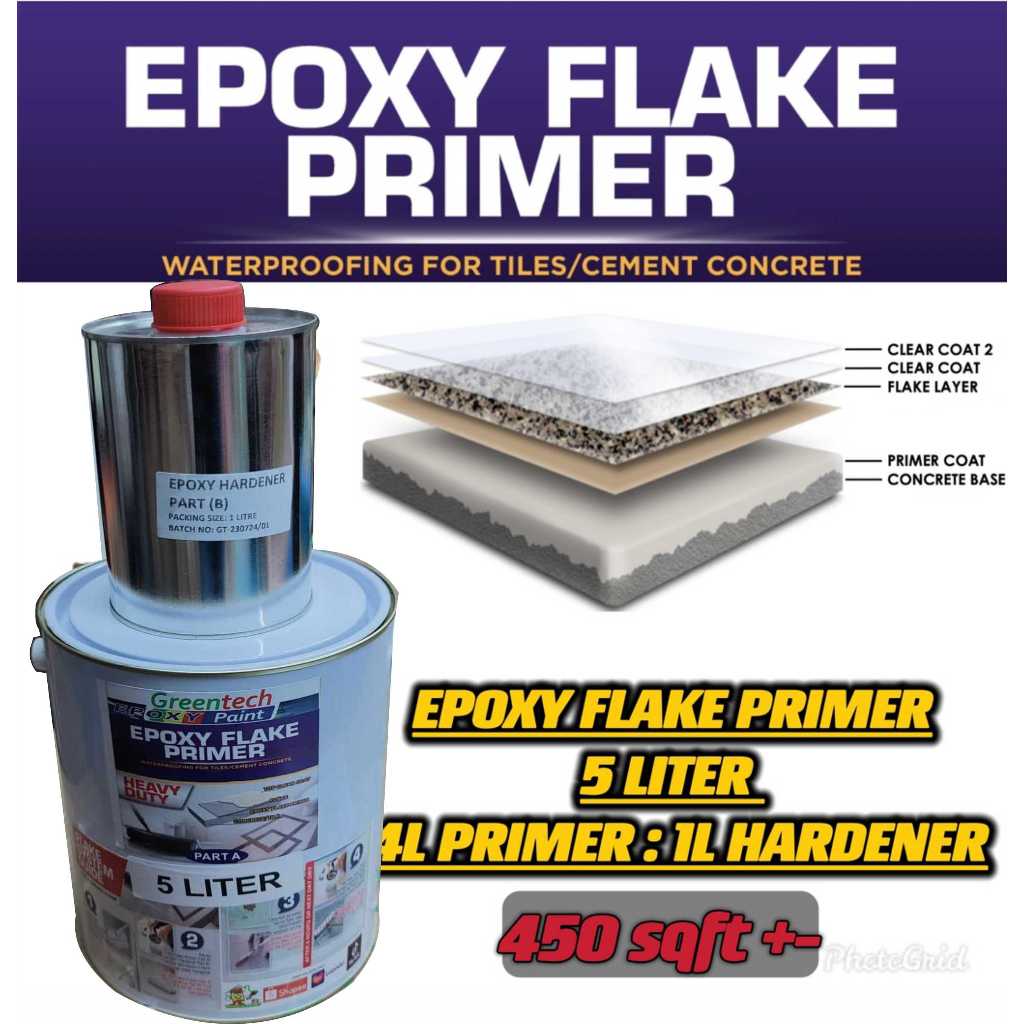 WP EPOXY / Wp FLAKE PRIMER ( GREENTECH EPOXY PRIMER ) 5L / FOR FLAKE ...