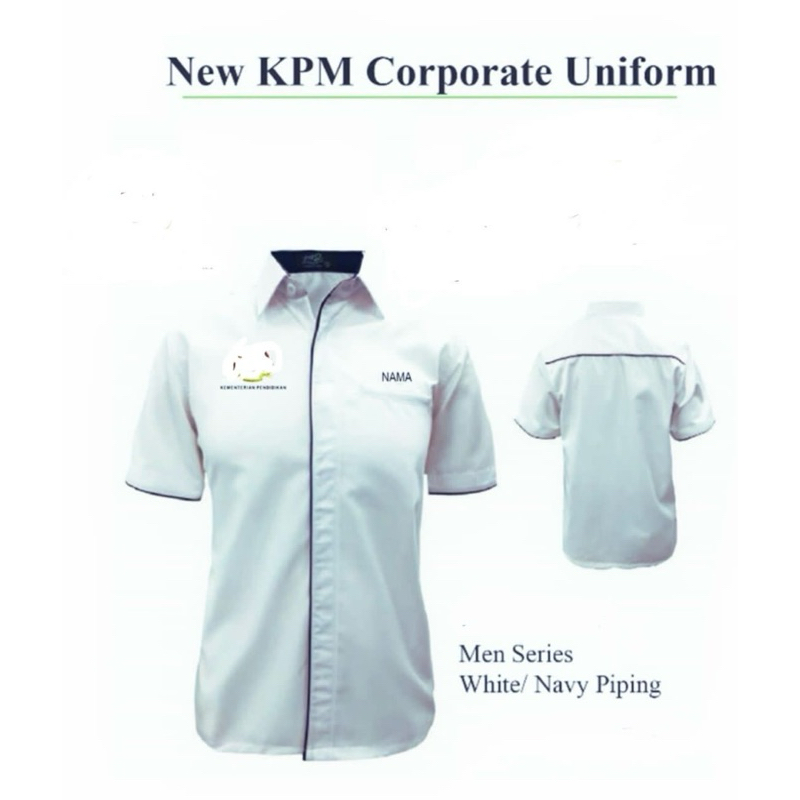 Baju korporat KPM serta sulam logo dan nama | Shopee Malaysia