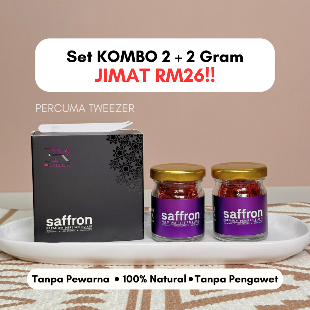 [100% ORIGINAL SAFFRON] Royal Super Negin Saffron Iran El Nour Safron ...