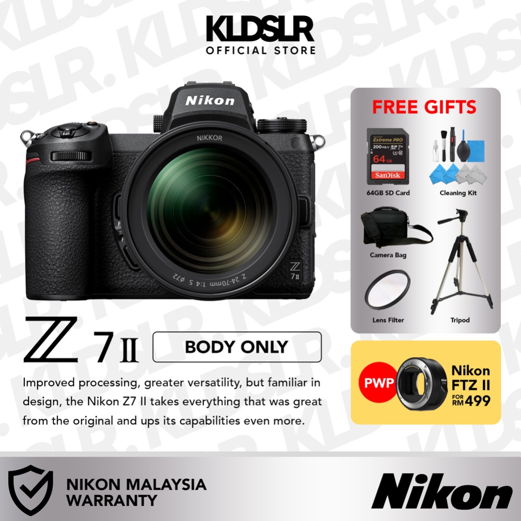 Nikon Z 7II / Z7 II / Z7II Mirrorless Digital Camera + NIKKOR Z 24-70mm ...