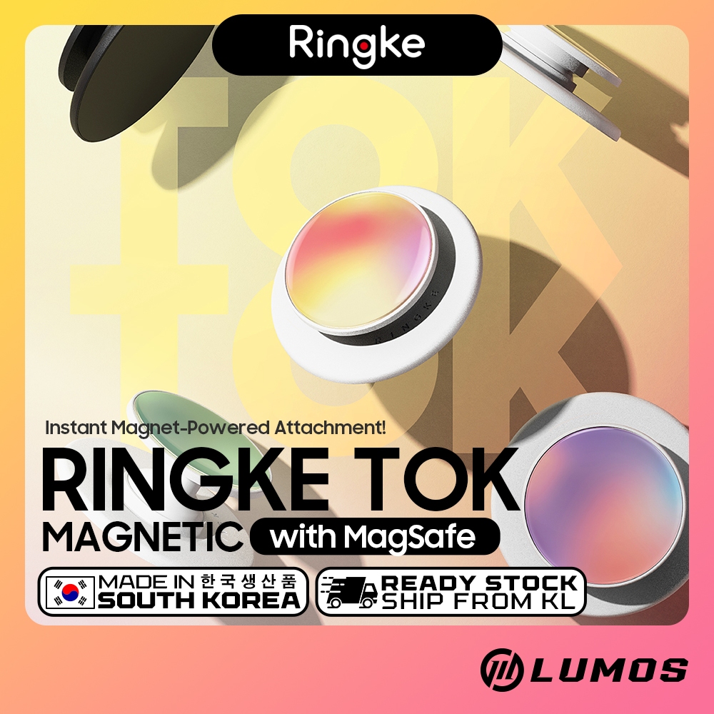 Ringke Tok-Magnetic PHONE GRIPS Easy to Carry Optimized Size Thin ...
