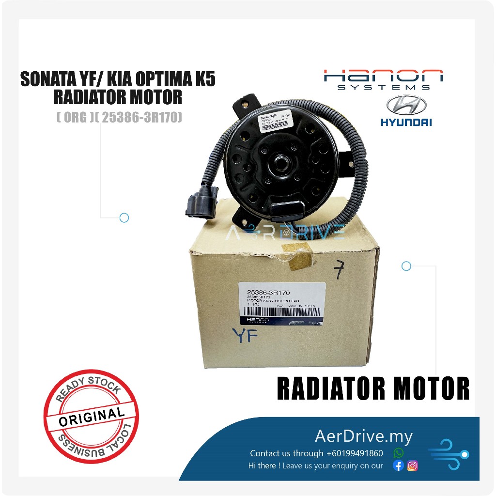 ORIGINAL HANON SONATA YF/ KIA OPTIMA K5 RADIATOR MOTOR ( 25386-3R170 ...
