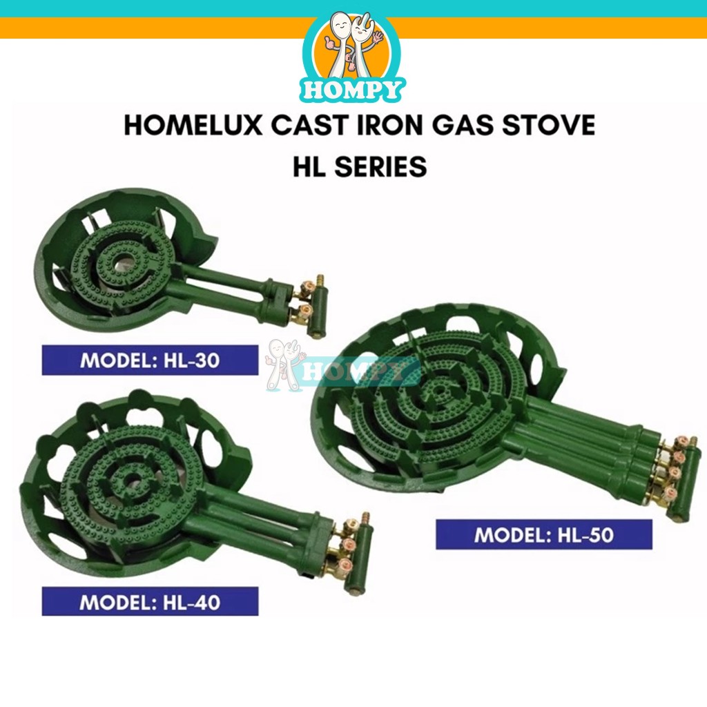 Homelux Cast Iron Gas Stove Dapur Gas Homelux HL Series HL-30/HL-40/HL ...