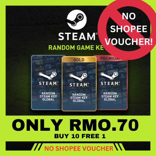 (Voucher Not Allow)Steam Random Key Steam Original Games | Shopee Malaysia
