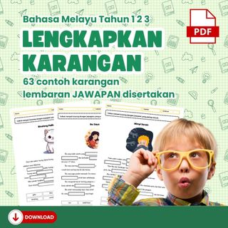 [PDF] Bahasa Melayu Lengkapkan Karangan Tahap 1 Tahun 1 2 3 Lower ...