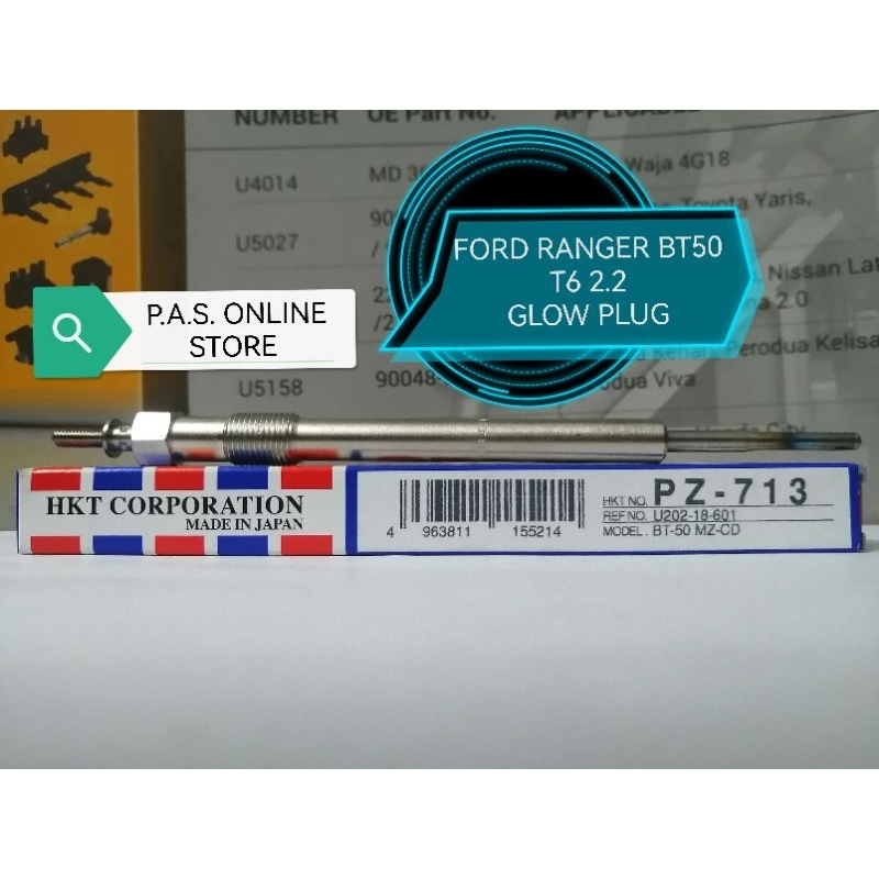 FORD RANGER T6 2.2 GLOW PLUG HKT PZ-713 JAPAN | Shopee Malaysia