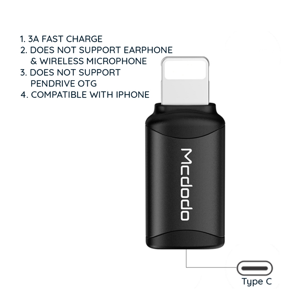 Original Mcdodo Charging Adapter Type C To Micro / Mikro To usb c ...