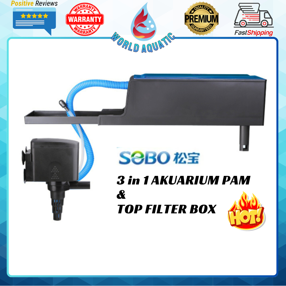 [READY STOCK] SOBO Aquarium Top Filter Box Power Head Aquarium Water ...