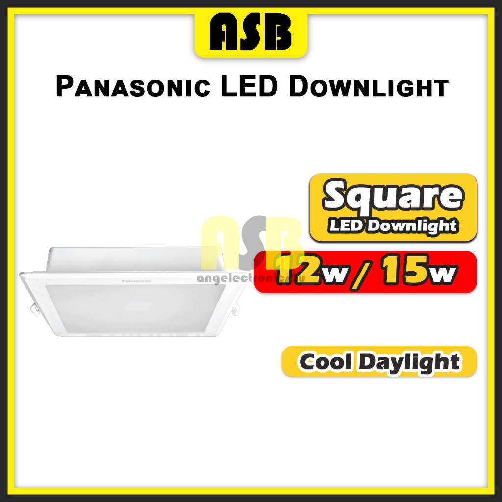 (1pc) Panasonic LED Downlight Square Panel Light Ceiling Light 12W ...