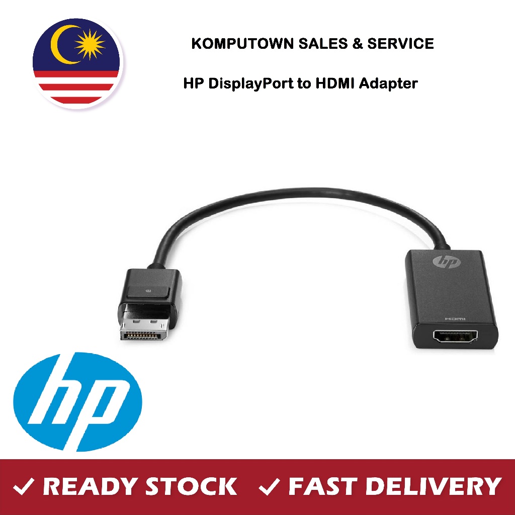 HP DisplayPort 1.2 to HDMI 1.4 True 4K Adapter (778968-001 780083-001 ...